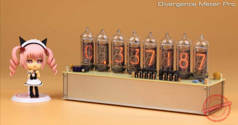 Steins:Gate Divergence Meter – Nixie Clocks Shop